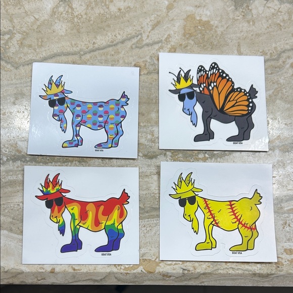 Goat Usa | Accessories | Goat Usa Stickers Set 4 | Poshmark